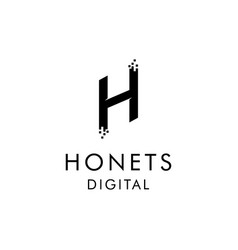 Simple elegant initial letter type h logo sign Vector Image