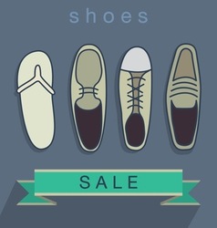 Image with text and shoes Royalty Free Vector Image