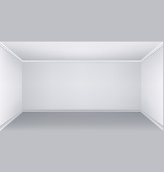 Empty white room Royalty Free Vector Image - VectorStock