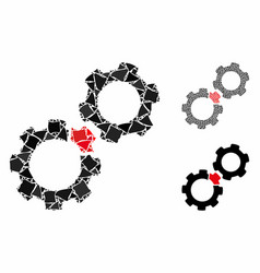 Broken gear icon Royalty Free Vector Image - VectorStock