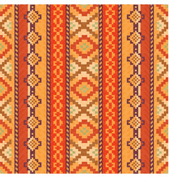 Peruvian inca style knitting pattern Royalty Free Vector