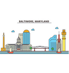Baltimore City Skyline Vector Images (over 140)