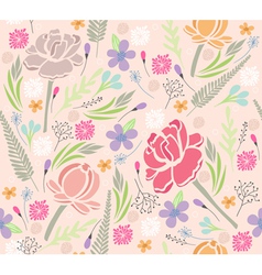 Seamless pastel floral pattern Royalty Free Vector Image