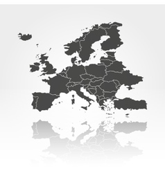 Europe map background Royalty Free Vector Image