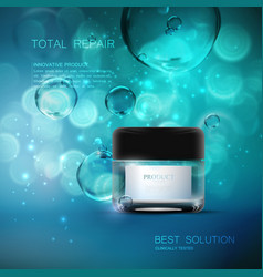 Beauty anti aging cream ads Royalty Free Vector Image