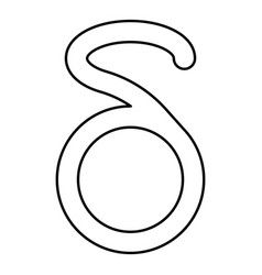 Delta greek symbol capital letter uppercase font Vector Image