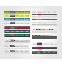 Glossy semi-transparent bars buttons Royalty Free Vector