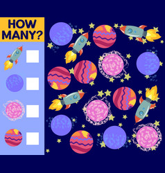 Counting game for preschool children educational Vector Image