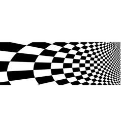 Checker pattern mesh in 3d dimensional Royalty Free Vector