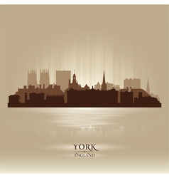 York england city skyline silhouette Royalty Free Vector