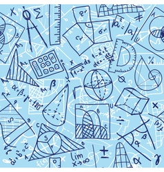 Physics doodles seamless pattern Royalty Free Vector Image