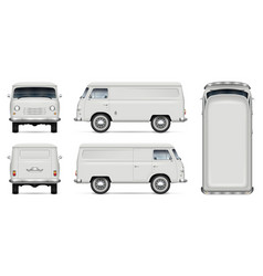 Mercedes sprinter cargo van l2h3 rwd 2018 Vector Image