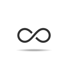 Infinity symbol or cycle eternity icon Royalty Free Vector