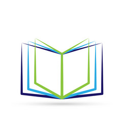 Knowledge book logo icon Royalty Free Vector Image