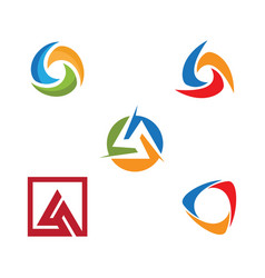 Smart pyramid tech logo icon Royalty Free Vector Image