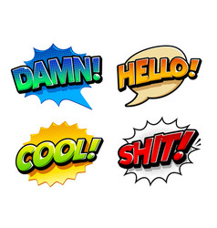 Hi Speech Bubble Bright Hipster Sticker Royalty Free Vector