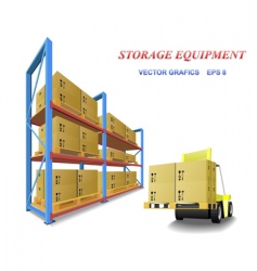 Storage racks Royalty Free Vector Image - VectorStock