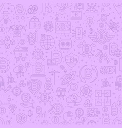 Blockchain seamless pattern Royalty Free Vector Image