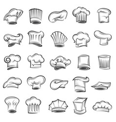 Chef cooking cap Royalty Free Vector Image - VectorStock