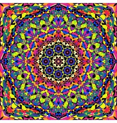 Seamless kaleidoscope pattern Royalty Free Vector Image