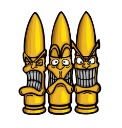Angry funny bullet Royalty Free Vector Image - VectorStock
