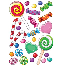Candy sticker background Royalty Free Vector Image