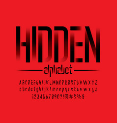 Hidden font Royalty Free Vector Image - VectorStock