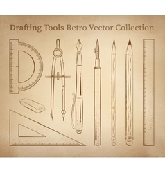 Drafting tools Royalty Free Vector Image - VectorStock