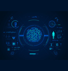 Hand scan Royalty Free Vector Image - VectorStock