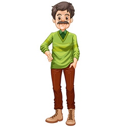 Old man taking a nap on the chair Royalty Free Vector Image