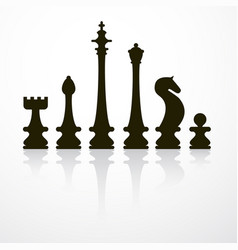 Chess board top view chess pieces Royalty Free Vector Image