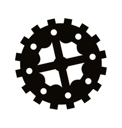 Single gear icon Royalty Free Vector Image - VectorStock