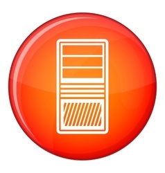 Computer system unit icon outline style Royalty Free Vector