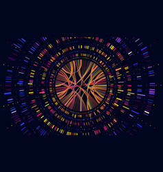 Genomic data visualization gene mapping dna Vector Image