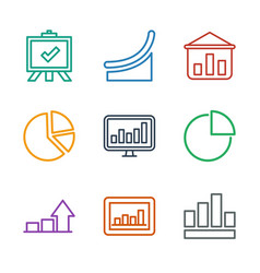 Increase chart graph icon business investment Vector Image