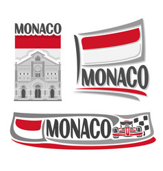 Logo grand prix racing event Royalty Free Vector Image