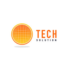 Solution tech logo Royalty Free Vector Image - VectorStock