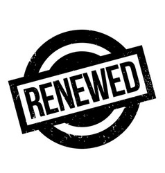 Renewed typographic stamp Royalty Free Vector Image