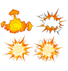 Cloud exploded with word boom Royalty Free Vector Image