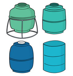 Set of water storage tank Royalty Free Vector Image