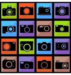 Camera viewfinder focusing screen of the camera Vector Image