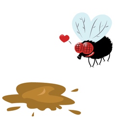 Funny fly Royalty Free Vector Image - VectorStock