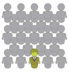Stand out from crowd Royalty Free Vector Image