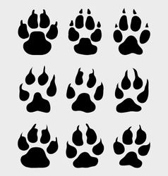 Black paw print Royalty Free Vector Image - VectorStock