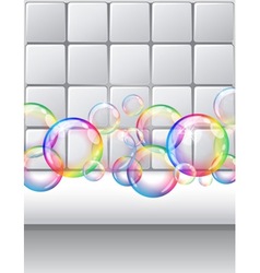 Bubbles frame Royalty Free Vector Image - VectorStock