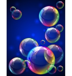 Bubbles frame Royalty Free Vector Image - VectorStock