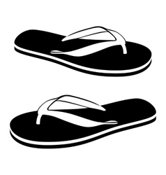 Beach sandals Royalty Free Vector Image - VectorStock