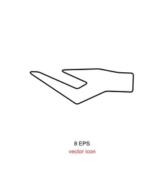 Simple hand icon Royalty Free Vector Image - VectorStock