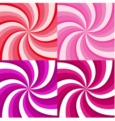 Simple sweet candy pink swirl background Vector Image