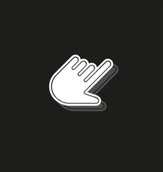 Hand cursor - mouse pointer symbol isolated Vector Image